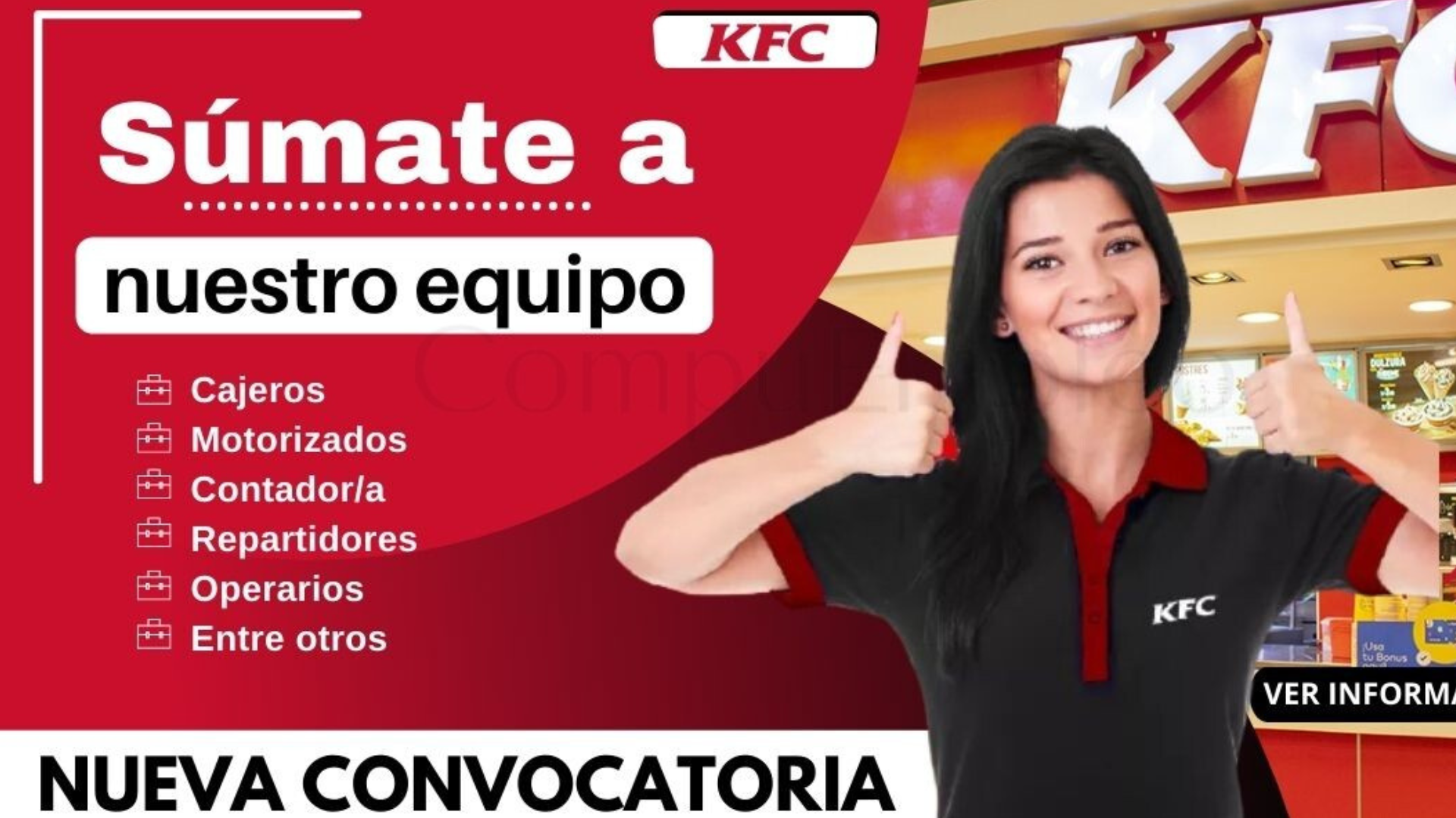 KFC – Empresas de comida rápida ofrecen empleos. - Primera Noticias